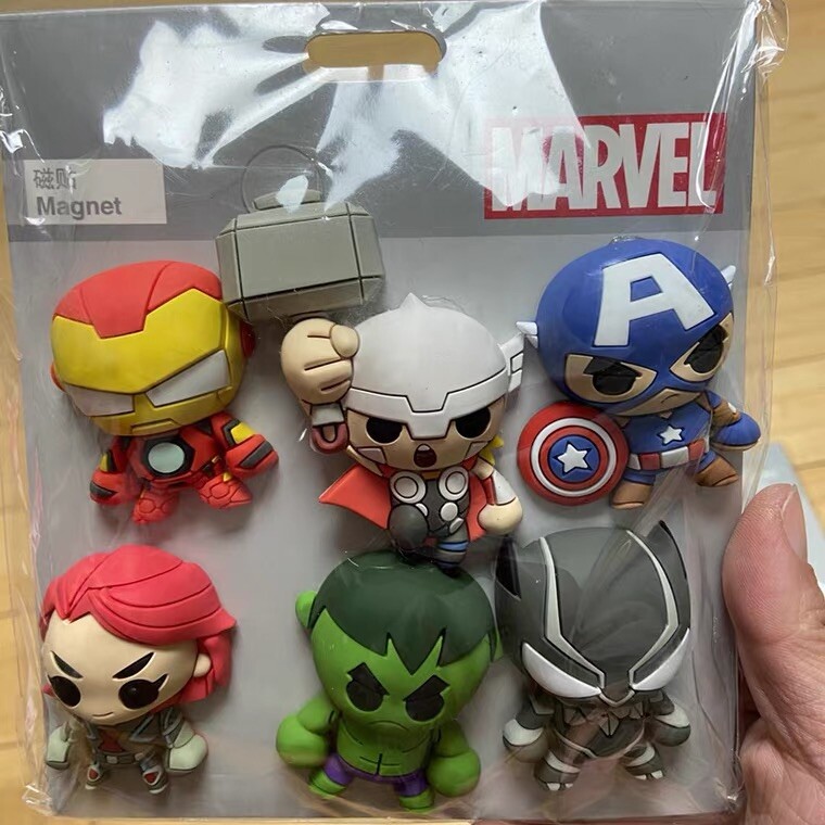 Shanghai Disney Avengers 3D Refrigerator Magnets-Marvel Heroes - Set of ...