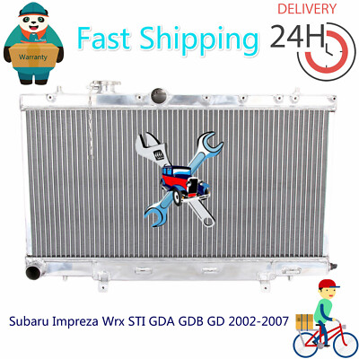 Full Aluminum Radiator for Subaru Impreza Wrx STI GDA GDB GD 2002-2007 ...