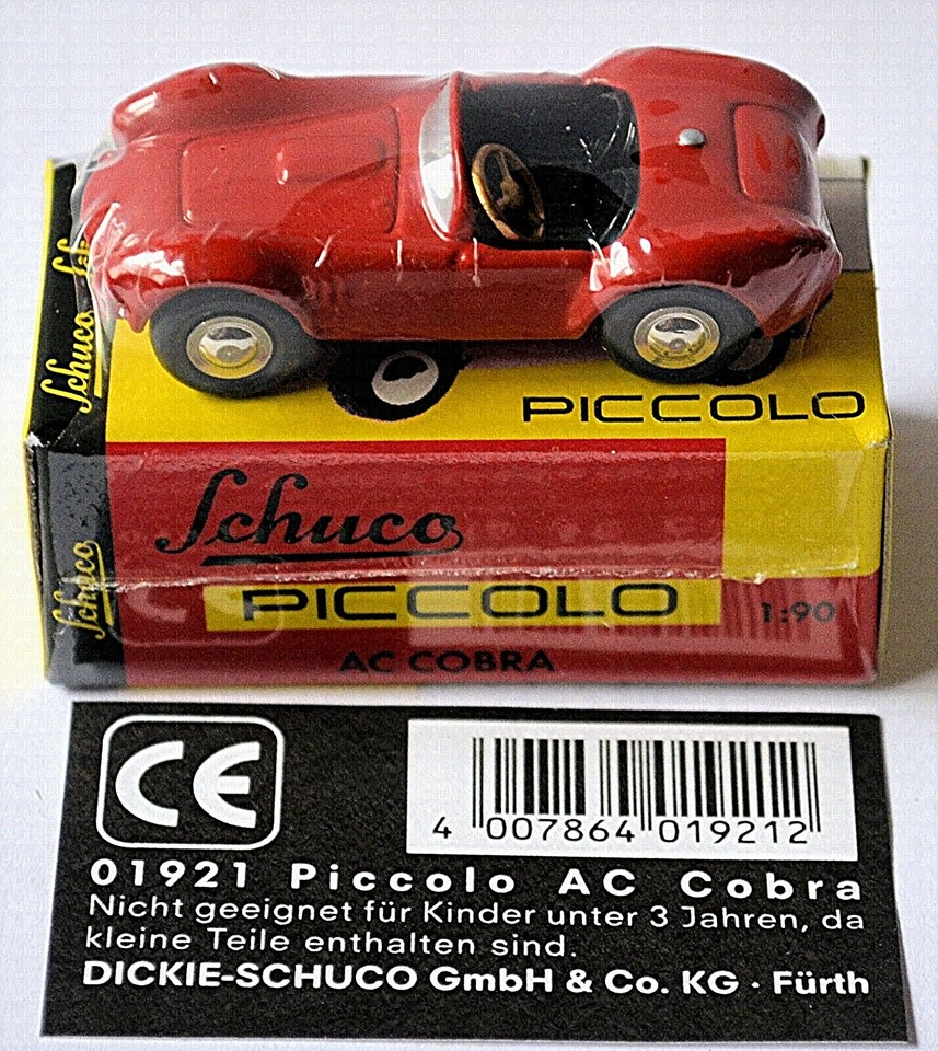 AC Cobra Cabrio rot red 1:90 Schuco Piccolo 01921 | eBay
