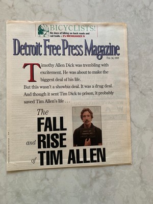 Detroit Free Press Magazine, February 26, 1995, cover: Tim Allen | eBay