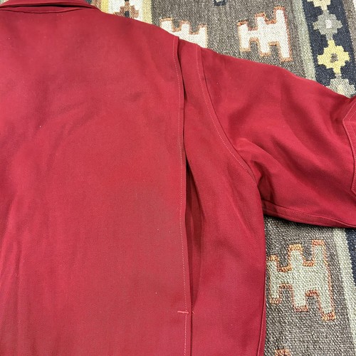 Vintage 1950s 60s Esso Oil & Gas Gaberdine Cropped Fit Work Jacket Sz ...