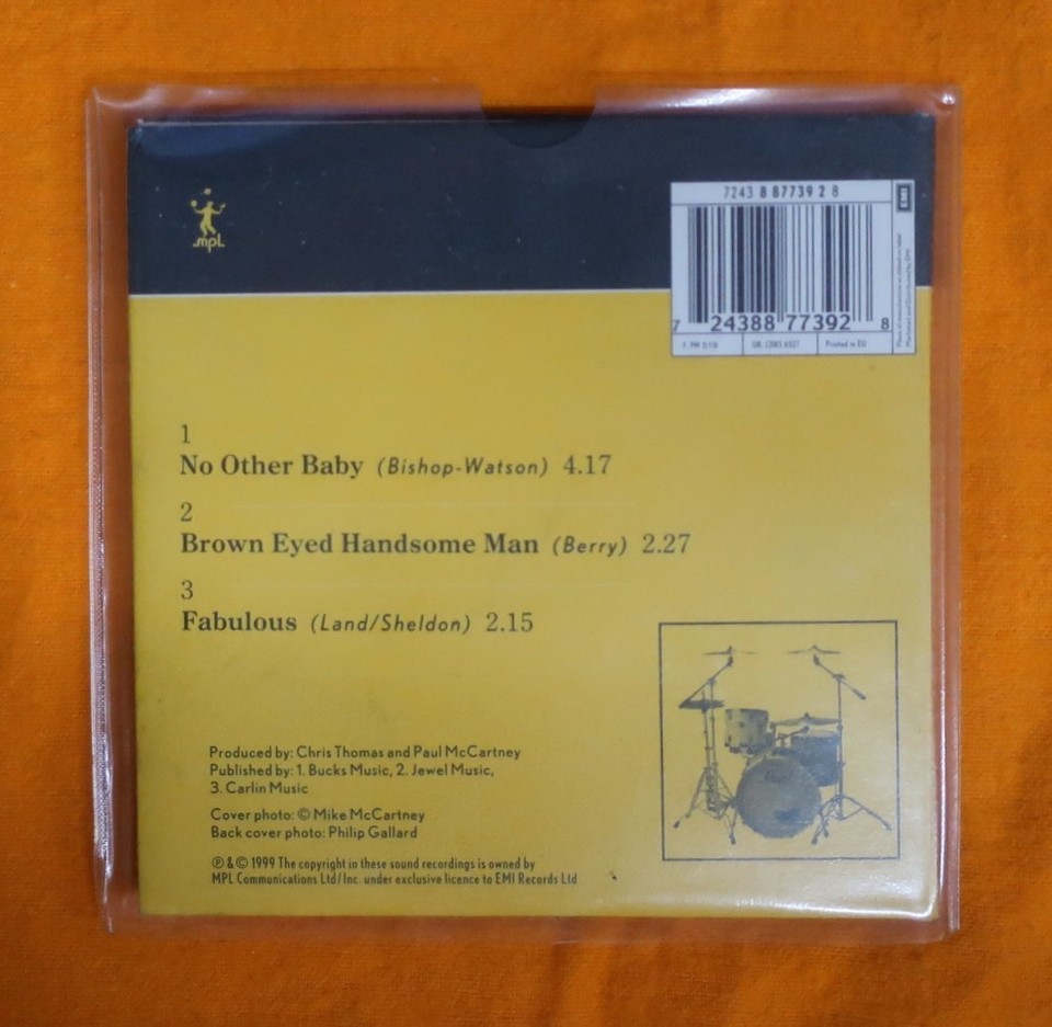 Paul McCartney – No Other Baby / Brown Eyed Handsome Man (CD, 1999) *VG ...