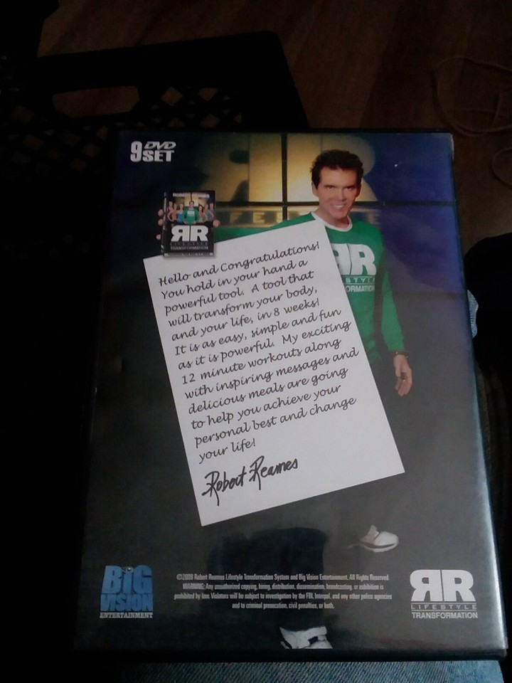 ROBERT REAMES LIFESTYLE TRANSFORMATION 9 DISC TRANSFORM YOUR BODY IN 8 ...