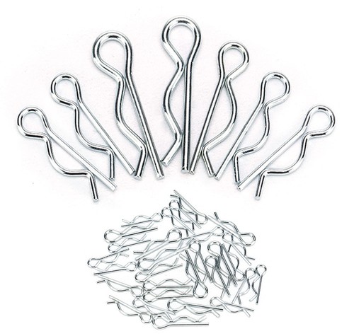 R-Type 65Mn Split Clips Spring Steel Cotter Clamp Pins M1.2 M2 M3 Zinc ...