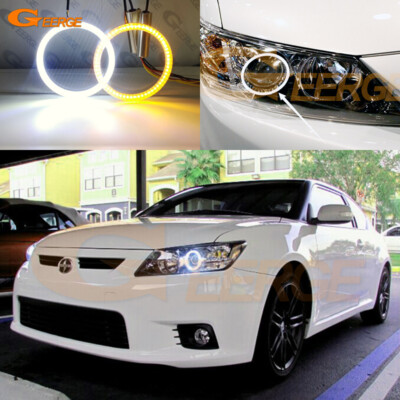 For Scion TC 2011 2012 2013 Ultra Bright Led Angel Eyes Kit Halo Rings ...