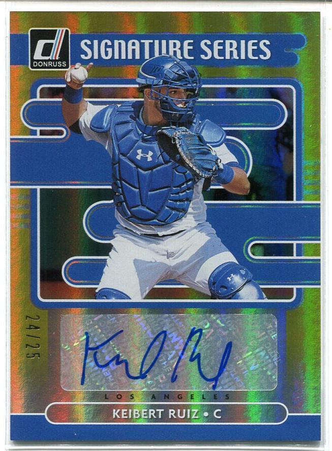 2021 Panini Donruss - Signature Series Keibert Ruiz #SS-KR Gold /25 (AU ...