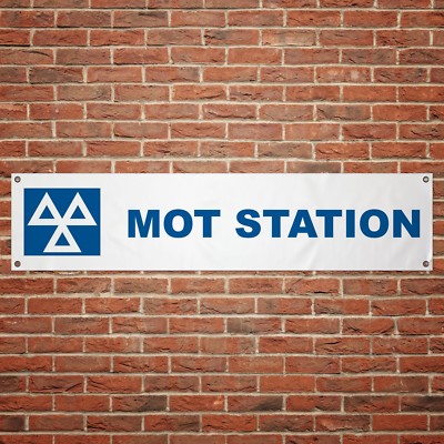 MOT Testing Station Banner Garage Workshop PVC Sign Mechanic Car ...