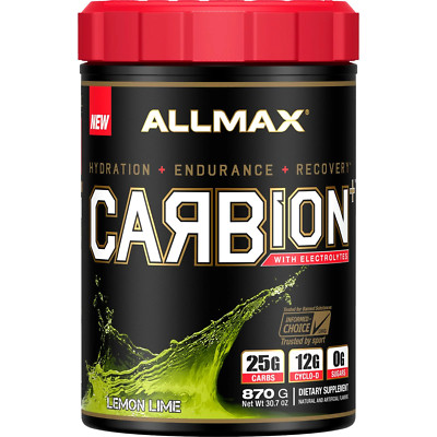 ALLMAX Nutrition, CARBion+ with Electrolytes + Hydration, Gluten-Free ...