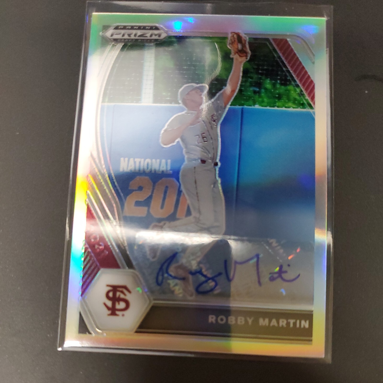 ROBBY MARTIN 2021 Panini Prizm Draft Picks SILVER PRIZM AUTO Rockies ...