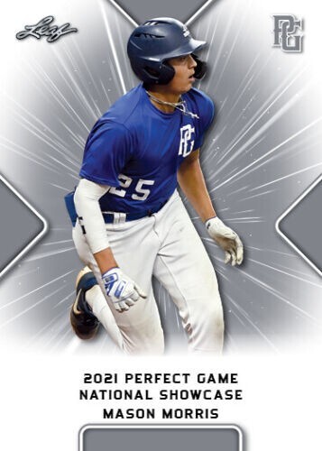 "MINT" MASON MORRIS 2021 LEAF PERFECT GAME ROOKIE #71 Cincinatti Reds ...