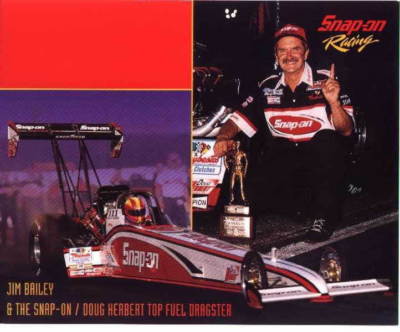 1999 Jim Bailey Snap-On Tools Top Fuel NHRA Hero Card | eBay