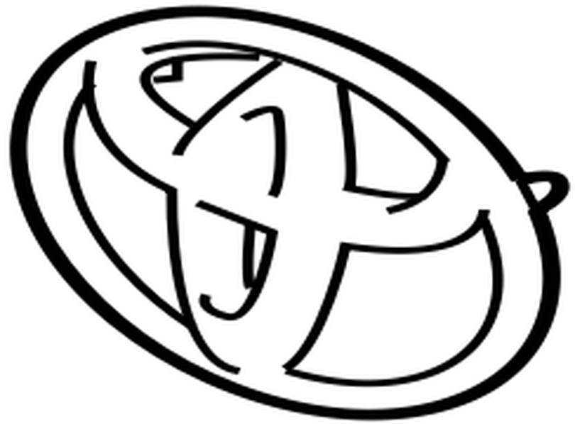 53141-71010 Toyota Emblem, radiator grille (or front panel) 5314171010 ...