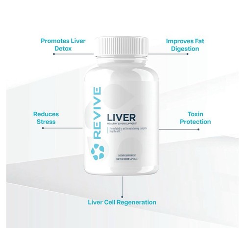 Revive MD Liver Health Support Formula 120 Vegetarian Capsules New ...