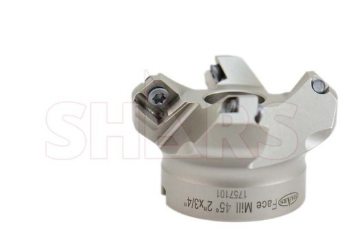 Shars CNC 2" 45° Indexable Face Mill SEHT 1204 Insert 4 Flutes New P ...
