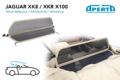 WIND DEFLECTOR FITS JAGUAR XK8 XKR X100 1996-2005 WINDSTOP SCREEN QDV ...