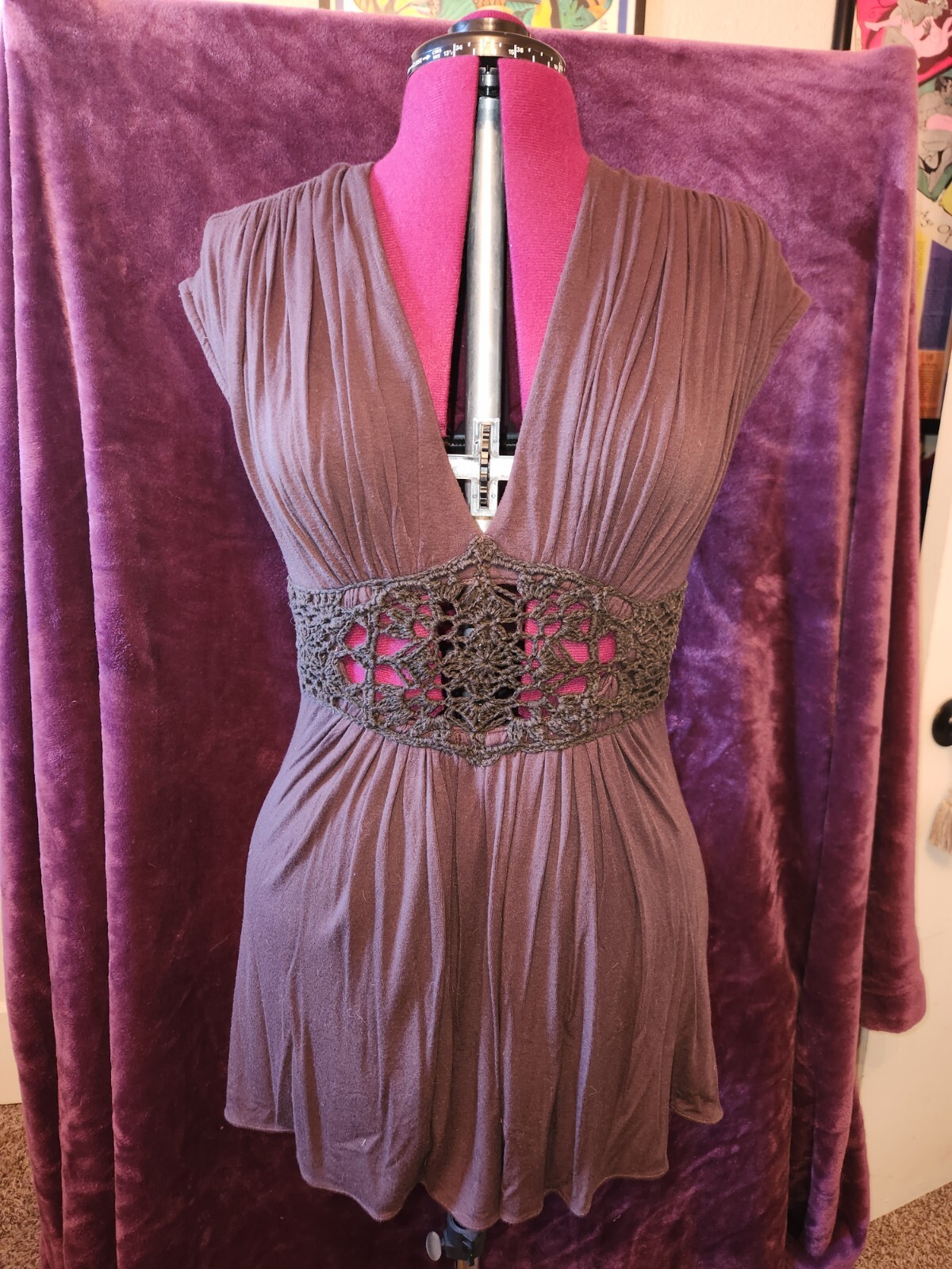 Sky Brand 5 Pc Lot Size L M Beaded Silk Sleeveless Top Tunic Dress ...