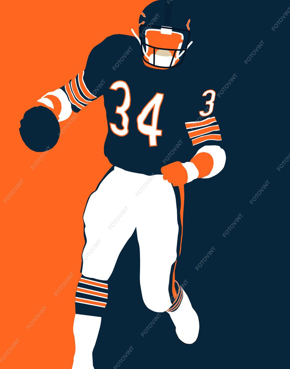 Chicago Bears Football Players Cartoons