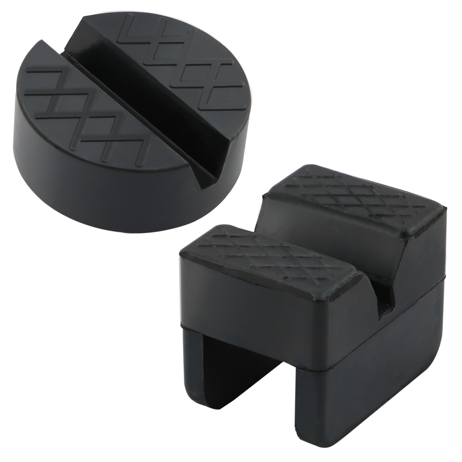 2pcs Universal Durable Frame Rail Floor Rubber Block Stand Pinch Weld ...