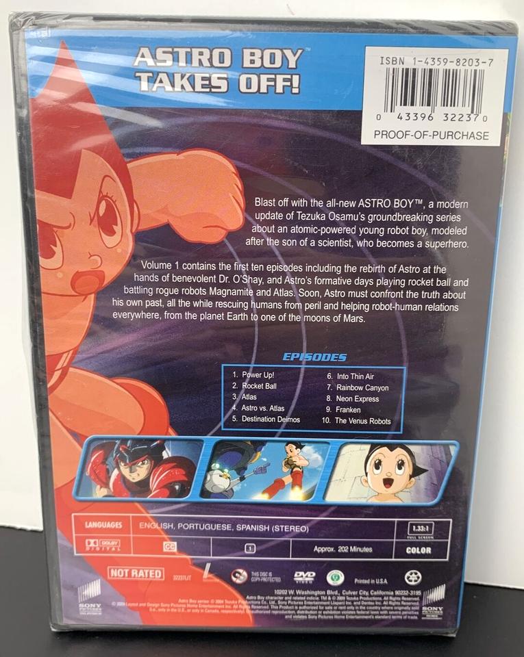 Astro Boy - Volume 1 (DVD, 2009) 10 Episodes NEW SEALED 43396322370| eBay