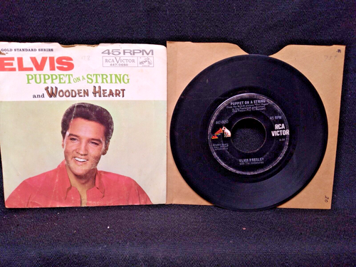 Elvis Presley Puppet On A String / Wooden Heart 45 RPM RCA Victor 447 ...