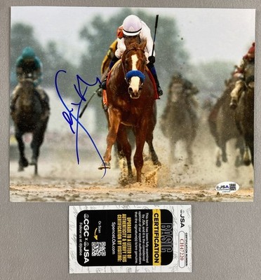 2018 KENTUCKY DERBY (JUSTIFY) JOCKEY MIKE SMITH AUTOGRAPH 8x10 PHOTO ...