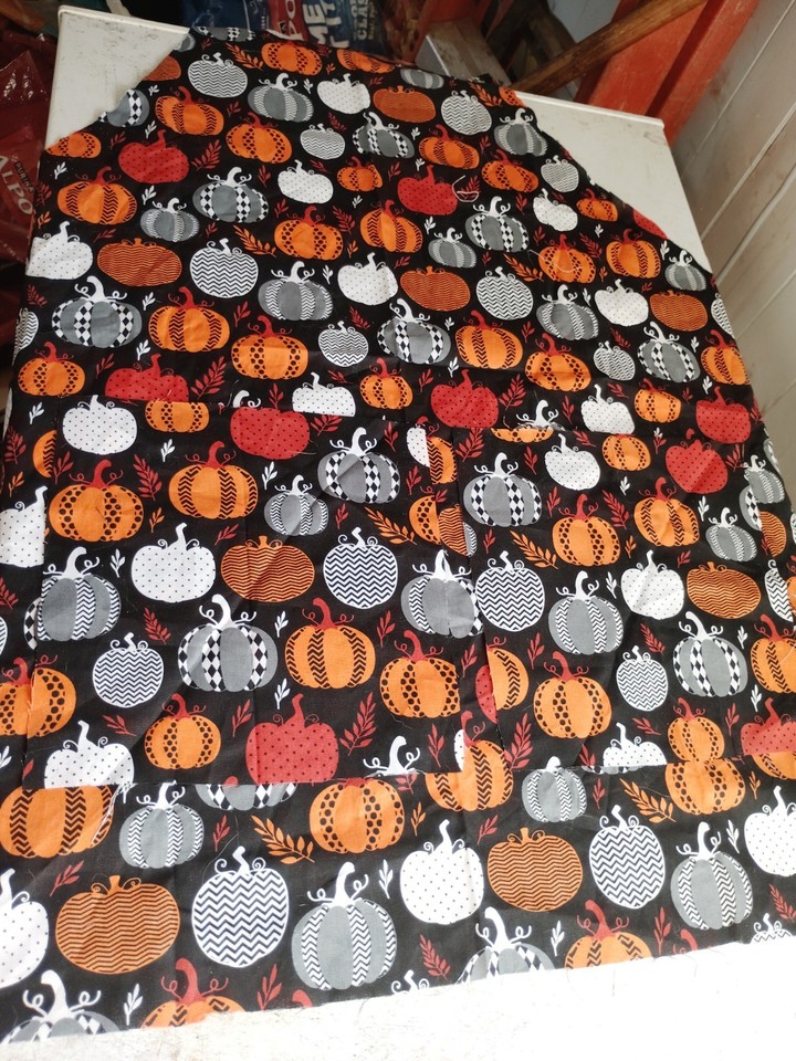 Homemade Apon Wiith Orange Back | eBay