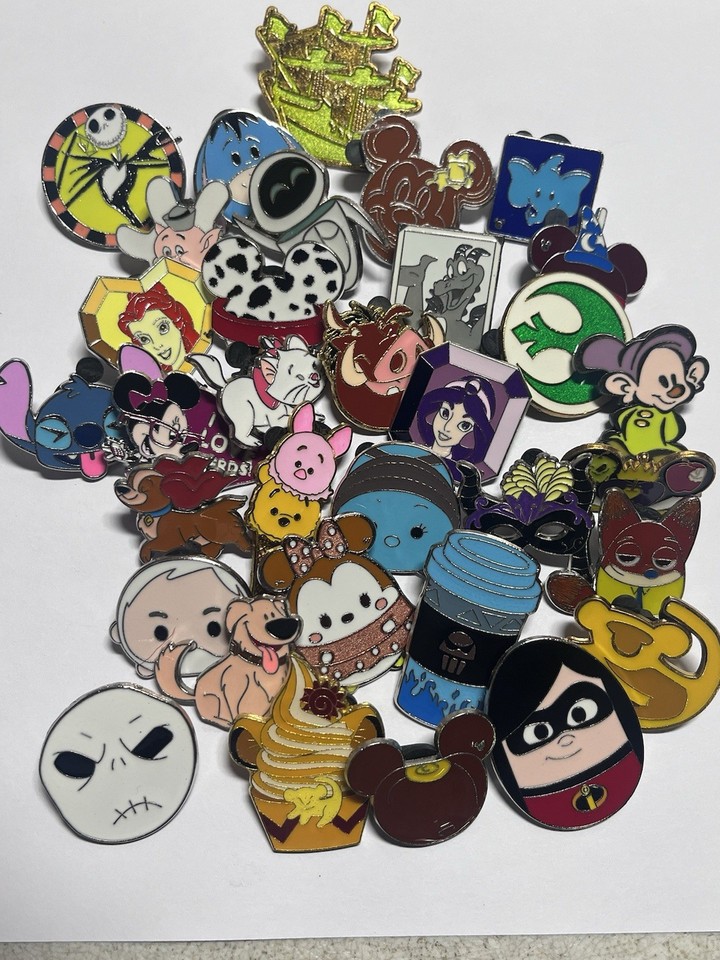 Disney Pins 25 Lot 100% Tradable Fast Shipping No Duplicates | eBay