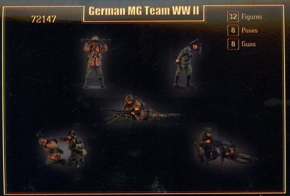 Mars Figures 1/72 GERMAN WWII MG MACHINE GUN TEAM Figure Set | eBay