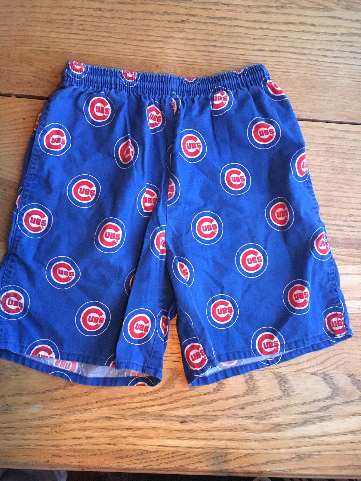 Vintage 80s 90s Chicago Cubs Shorts Mens 28-30 Small Blue Cotton Jersey ...