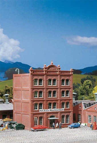 Faller 222201 Scale N Industrial Brick Factory (Weathered Model) | eBay