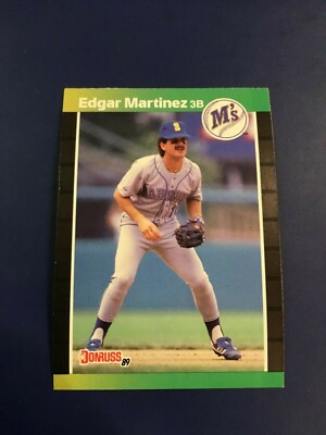 1989 Donruss # 645 EDGAR MARTINEZ ROOKIE Seattle Mariners Nice Card ...