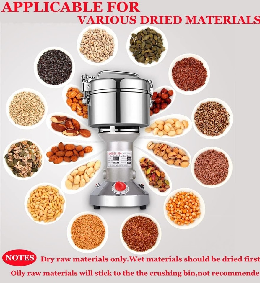 LEJIEYIN Electric Grain Grinder Mil 150g High Speed Stainless Steel ...