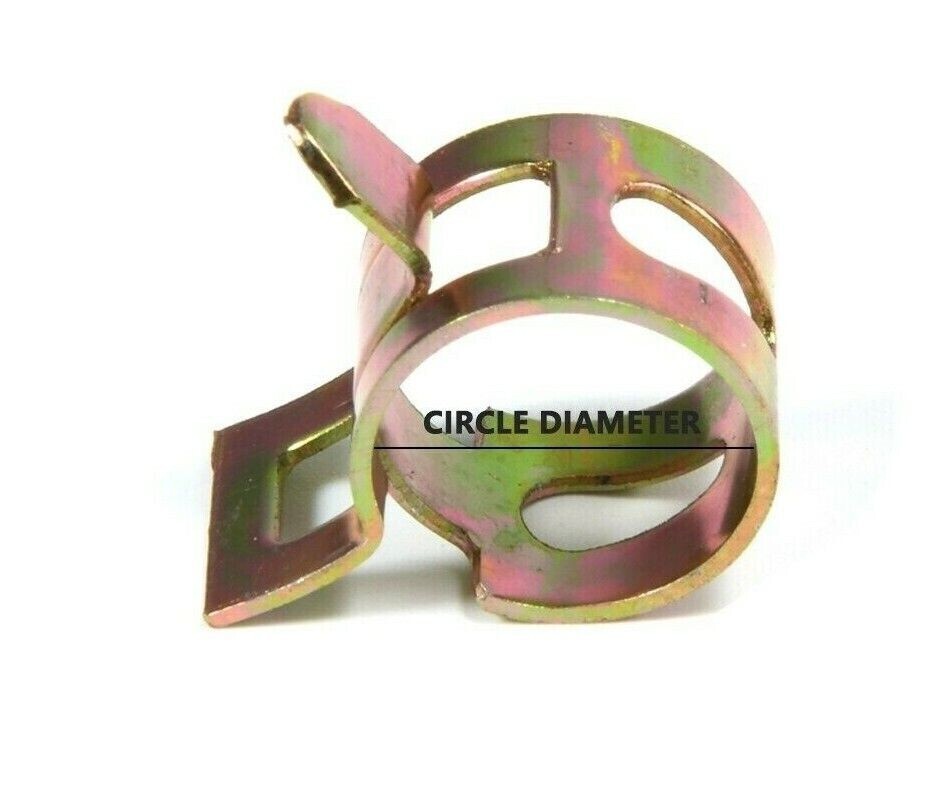 10 X 10mm i/d Motorcycle Car Fuel Petrol Pipe Fuel Hose Clips / Clamps ...