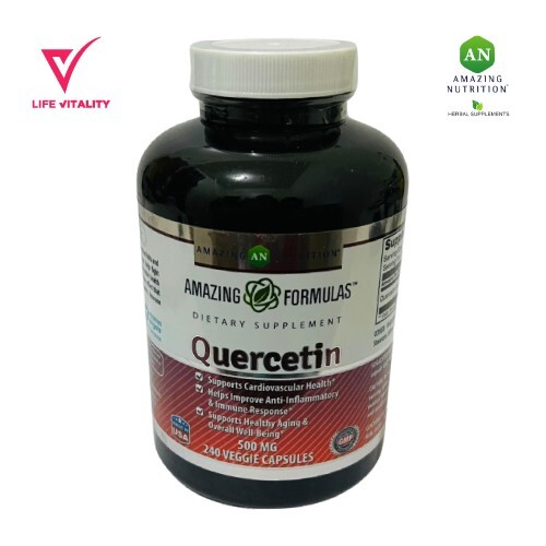Amazing Formulas Quercetin 500 mg 240 Veggie Capsules Dietary ...