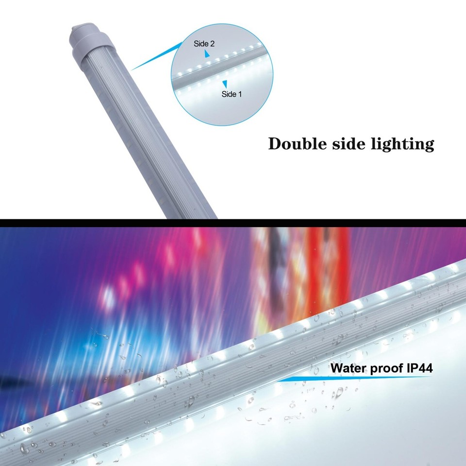 T10 5FT Led Tube Light Double Sided Rotatable R17D Base Advertisement ...