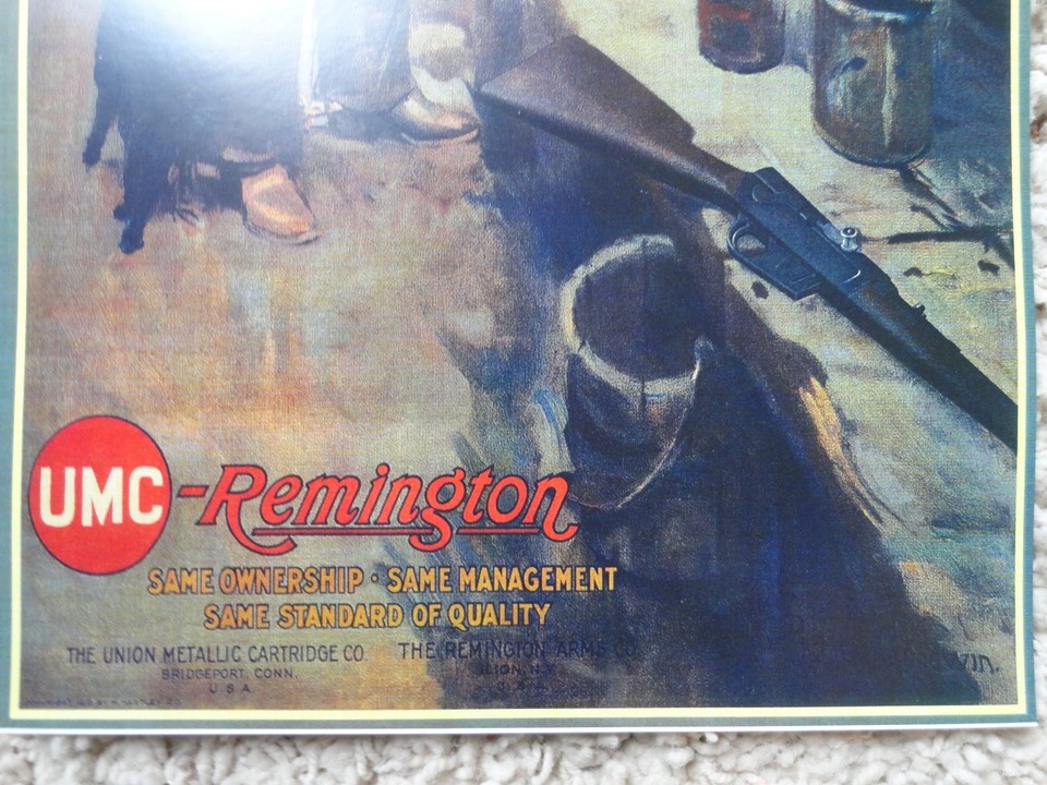 Remington Firearms & Ammunition UMC, Advertising Poster | eBay