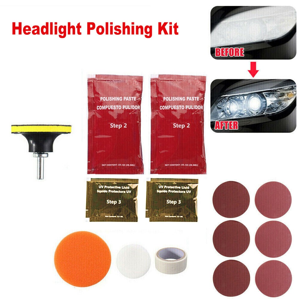 Automotive Headlight Restoration Kit Car Polishing Tool Buffing Repair ...