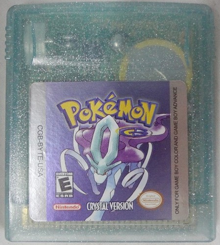 Authentic GameBoy Color Pokemon Crystal Version Video Game Cartridge ...