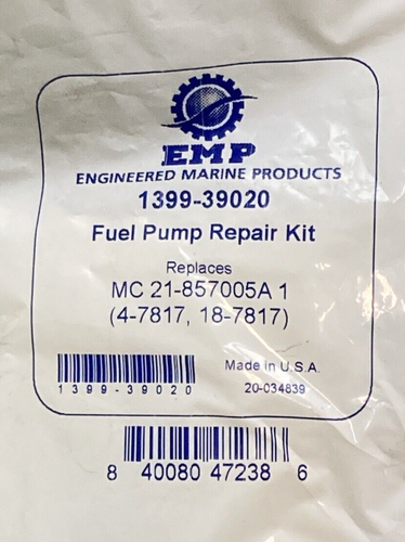NEW GENUINE EMP MARINE 1399-39020 FUEL PUMP REPAIR KIT | eBay