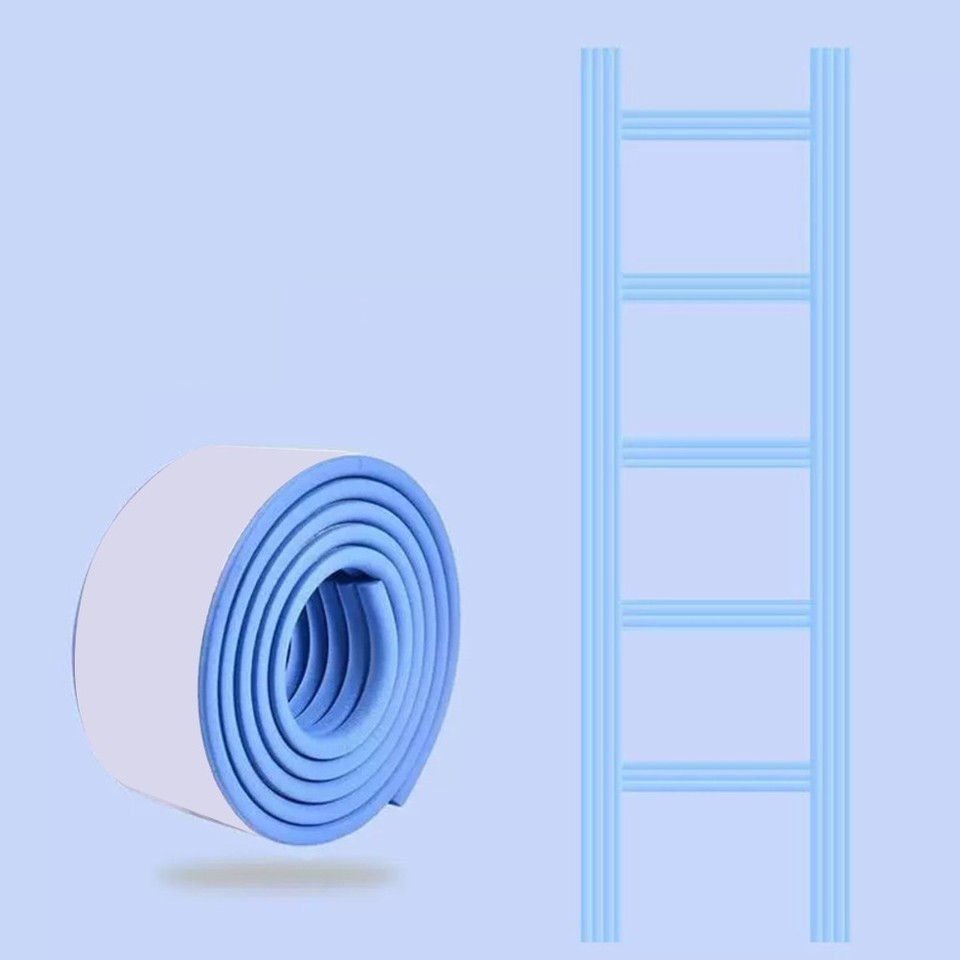 Sturdy Foam Step Covers for Bunk Bed Ladders 79in Cuttable Design White ...