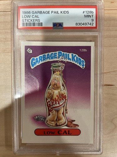 1986 GARBAGE PAIL KIDS STICKERS #128b LOW CAL SERIES 4 PSA 9 GPK | eBay