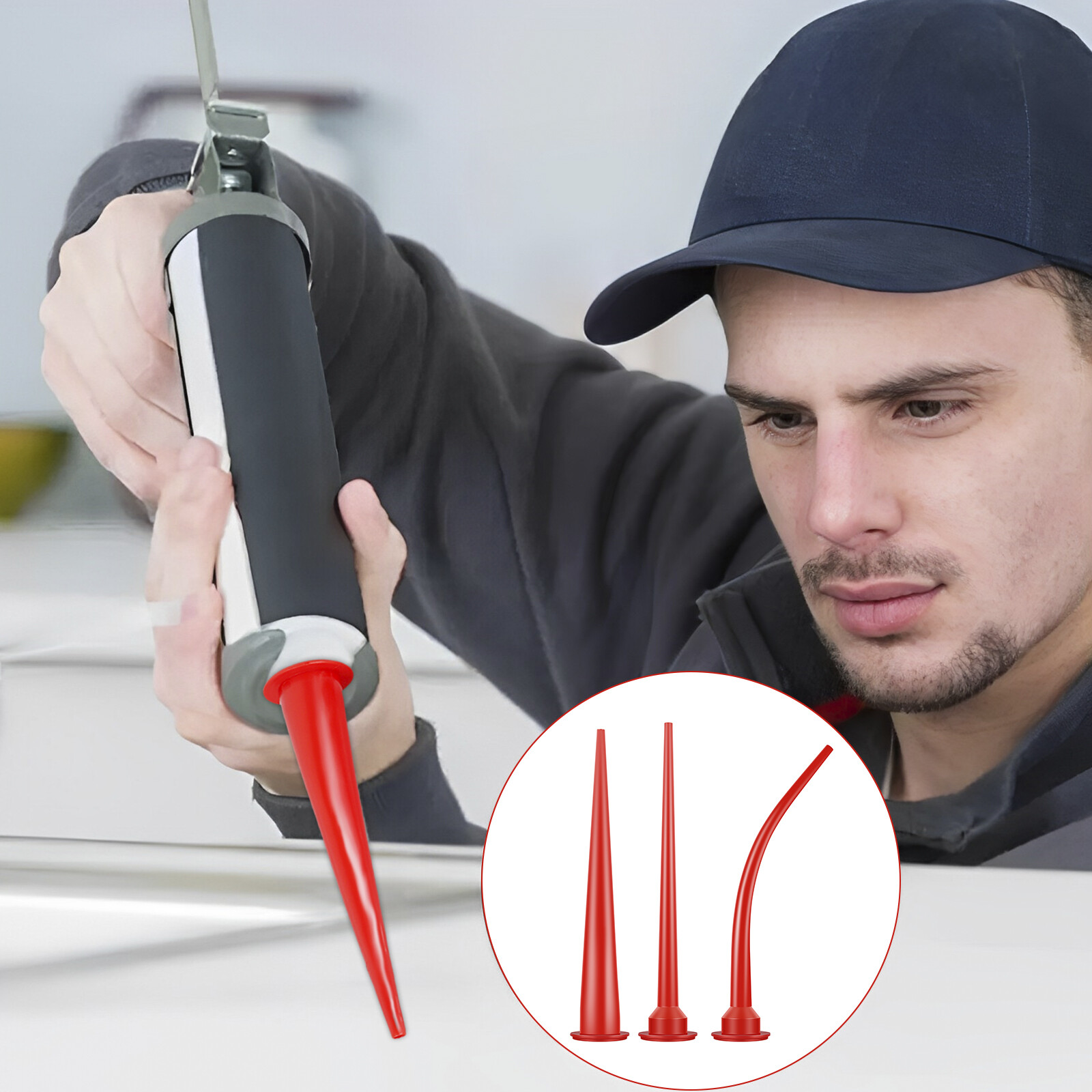 Caulking Nozzle Caulk Nozzle Applicator Sausage Caulking Extension ...