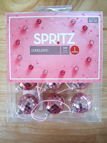 Valentine's Pink Disco Ball Garland Party Decorations Target Spritz | eBay