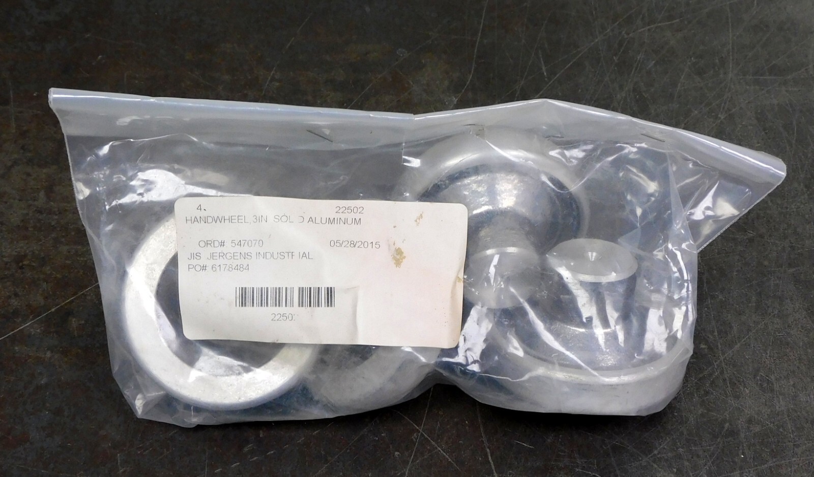 Jergens - 3 in. Solid Aluminum Offset Handwheel Blanks 22502 Lot of ...