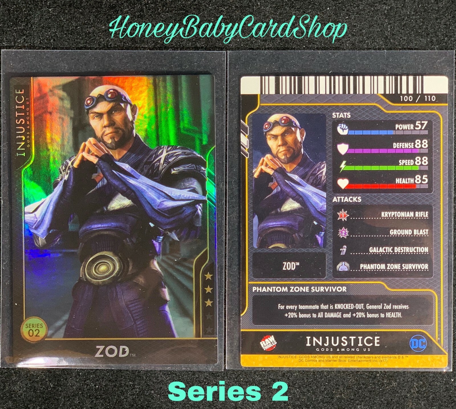 Injustice Arcade GEM MINT Series 2 Card 100 Zod Holofoil | eBay