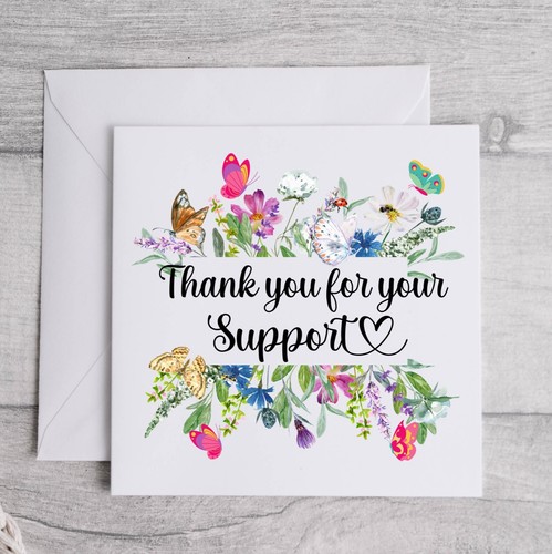Thank You For Your Support Cards