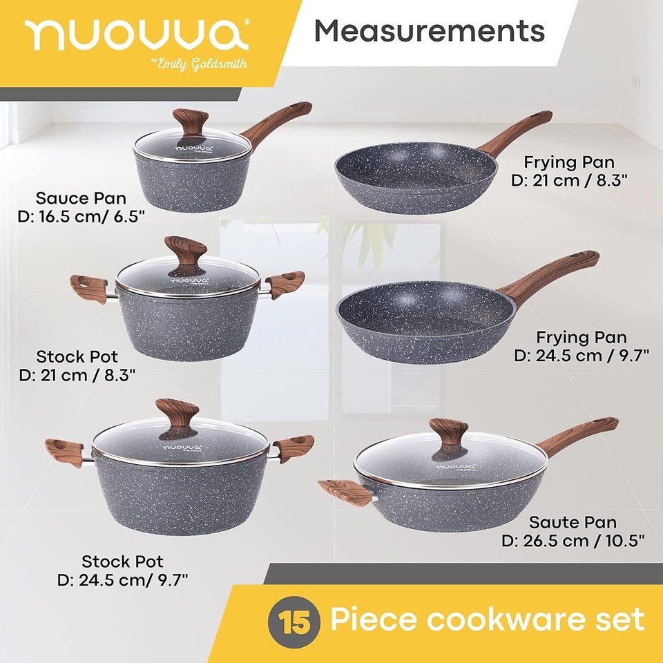 Marble Cookware Collection: Frying Pans, Woks, Sauté Pans, and ...