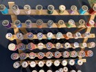 68 Coats And Clark’s Wood Vintage Thread Spools Belding And Display ...