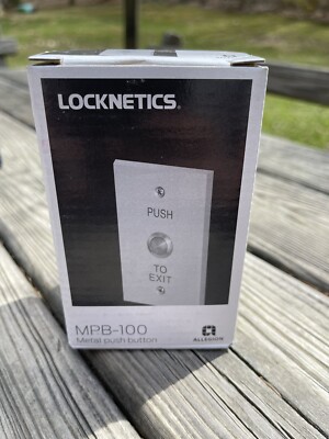 Locknetics MPB-100 Push To Exit REX Button 12/24V New In Box Free ...
