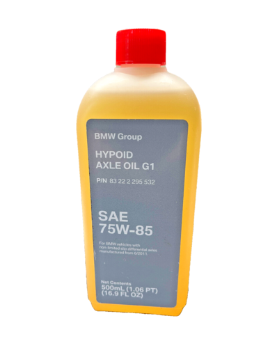 GUNUINE BMW Hypoid Axle Oil G1 500ML 83222295532 75W-85 | eBay